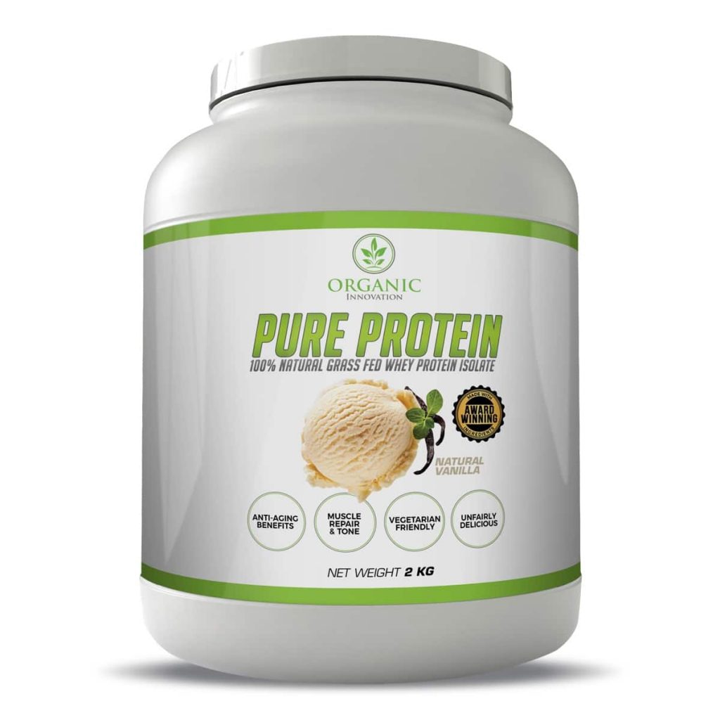 Pure Protein 100% Natural Grass Fed Whey Protein Isolate 2kg (66 ...